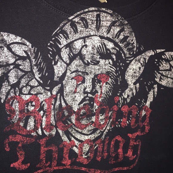 Kavio | Tops | Vintage Bleeding Through Band Tee | Poshmark